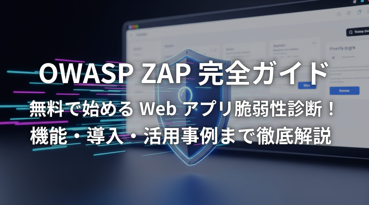 OWASP ZAP 完全ガイド：無料で始めるWebアプリ脆弱性診断！機能・導入・活用事例まで徹底解説 - AIセキュリティ