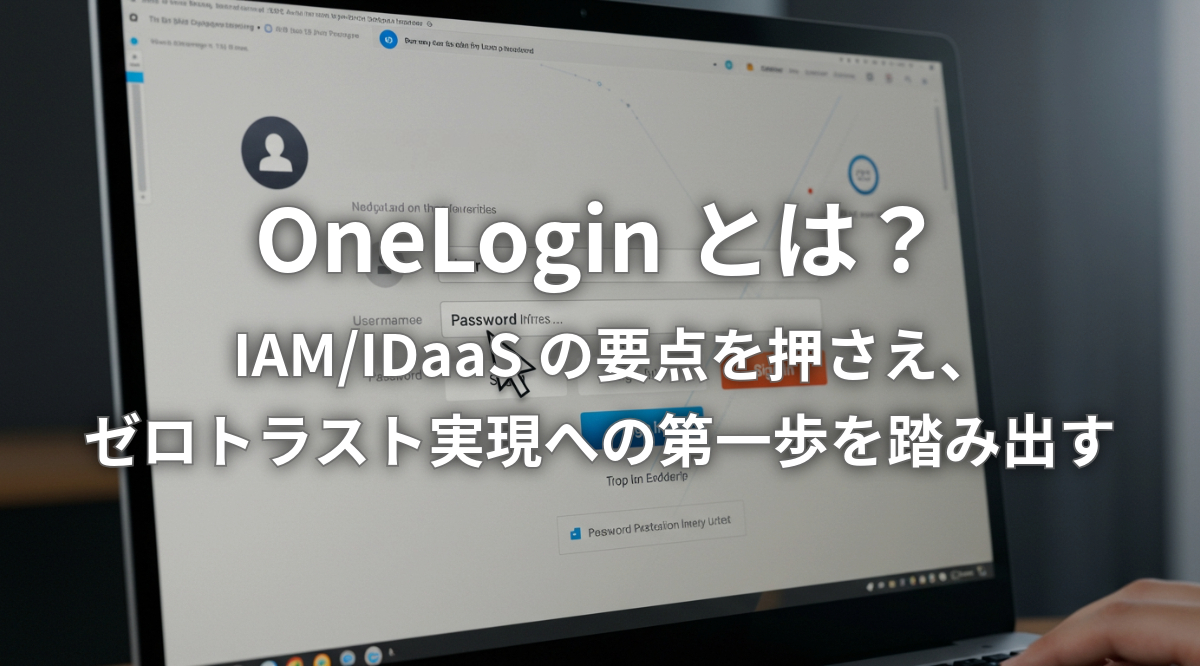OneLoginとは？IAM/IDaaSの要点を押さえ、ゼロトラスト実現への第一歩を踏み出す - AIセキュリティ