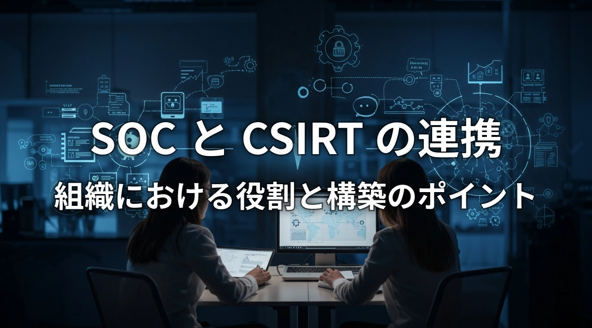 SOCとCSIRTの連携：組織における役割と構築のポイント - AIセキュリティ